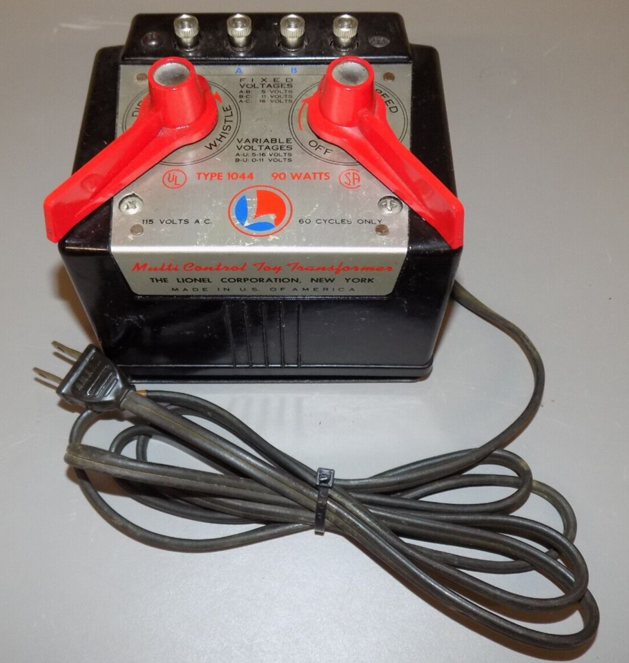 Lionel #1044 90 Watt Train Transformer Tested Layout Ready Good Cord ...
