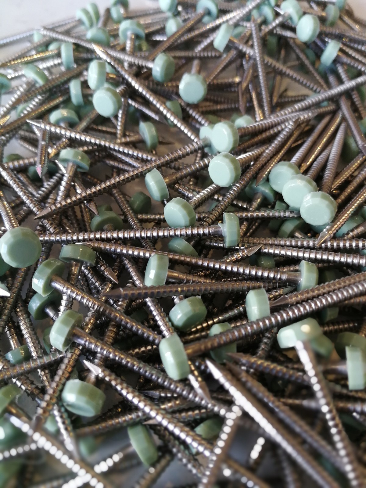 UPVC PolyTop Pins Nails Plastic Headed Stainless Steel 40mm choice of ...