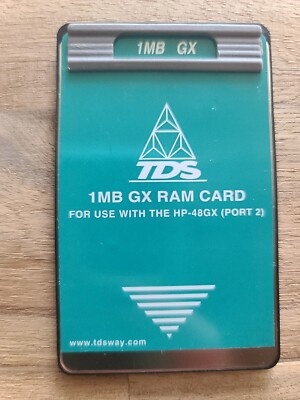 Other - Ram Card For Hp 48Gx Calculator