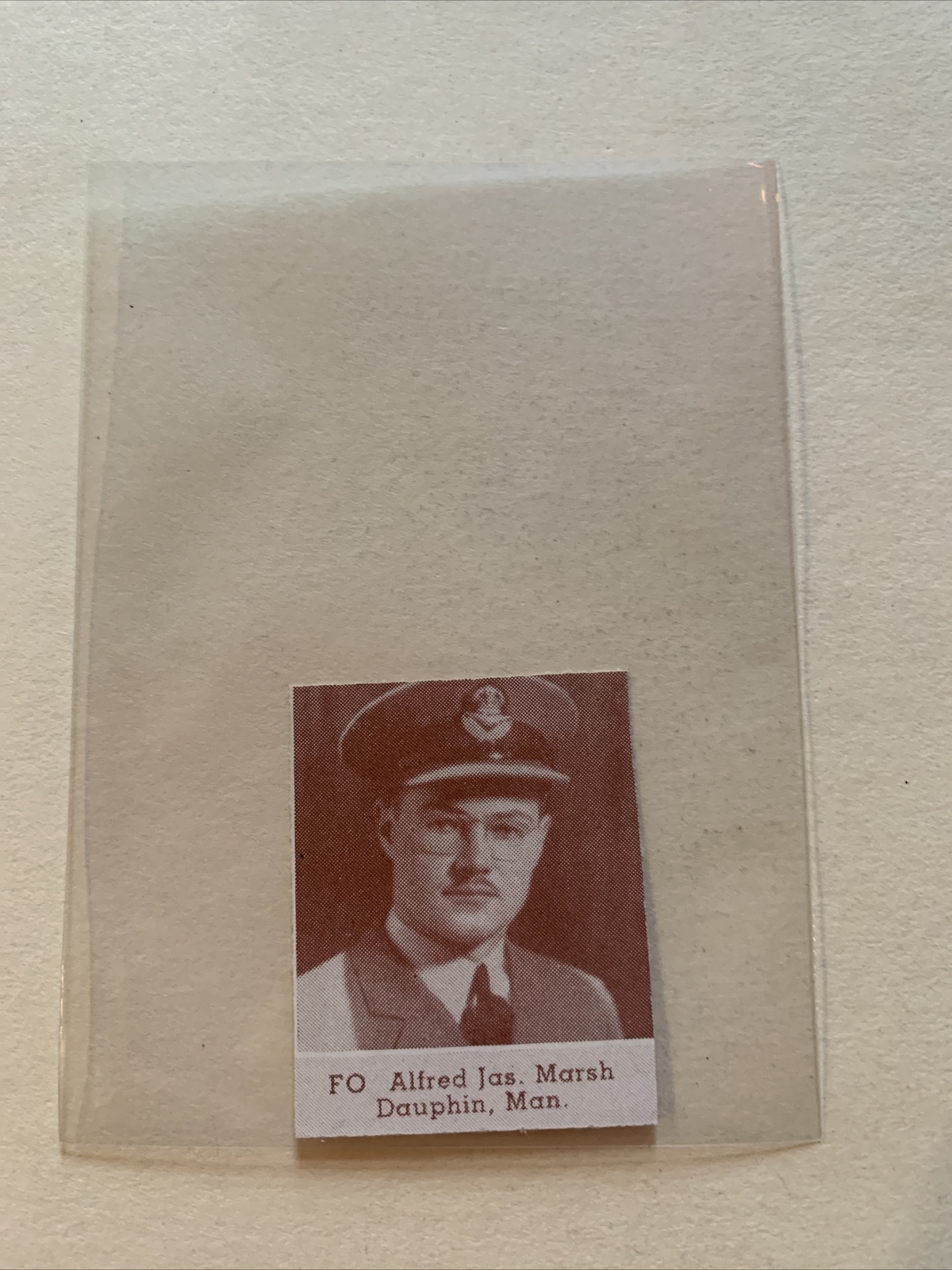 FO Alfred J Marsh Dauphin & Lawrence Callaghan St. George 1945 WW2 Hero ...