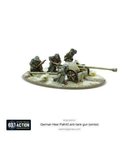 Warlord Games Bolt Action German Heer (Winter) 75mm Pak 40 Anti Tank ...