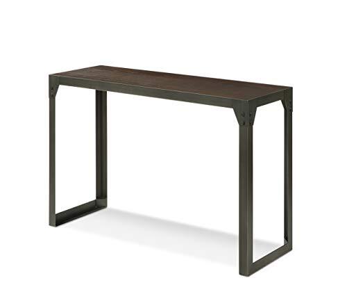 Console Table “ Industrial Design With Metal Frame And Sled Legs ...