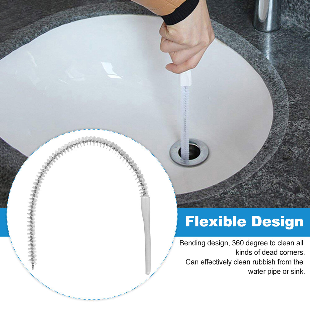 Portable Rotating Bristles Overflow Flexible Sink Cleaning Brush ...