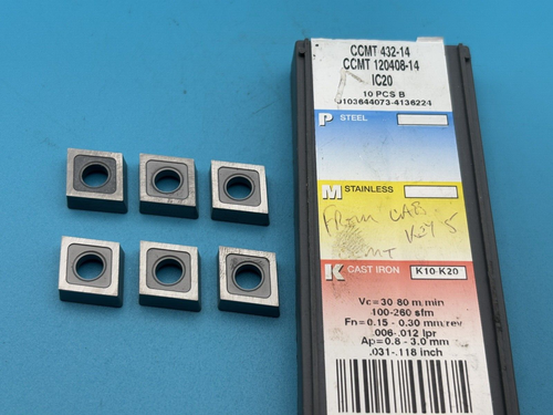 Iscar CCMT 432-14 IC20 Cermet Turning Inserts CCMT 120408-14 (Box of 6) | eBay