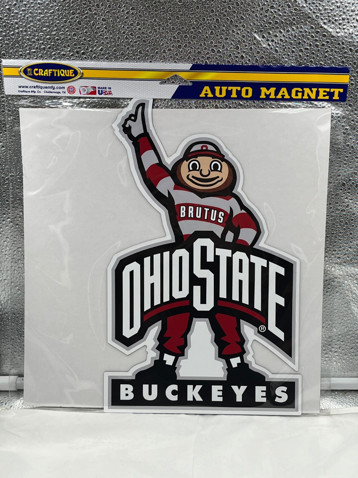 Ohio State Buckeyes NCAA Mascot Car Magnet 12" Craftique | eBay