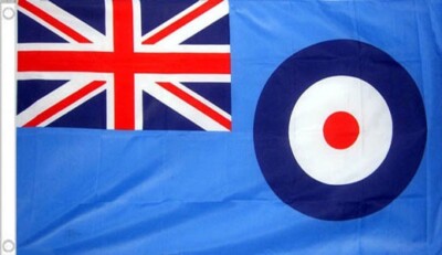 3' x 2' RAF FLAG Royal Air Force Flags Blue Ensign Union Jack Bullseye ...