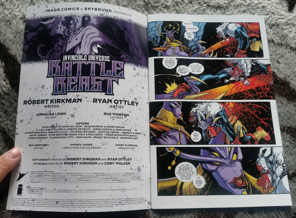 INVINCIBLE UNIVERSE BATTLE BEAST # 6 NM SEAN MURPHY VARIANT ! ROBERT ...
