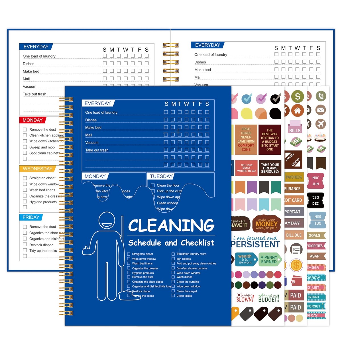 Adhd Cleaning Planner Bundle Pdf Editable Canva Home Cleaning Schedule ...