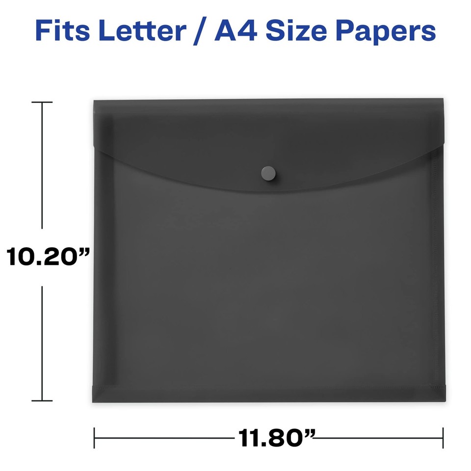 Avery Document Holder Envelope, Holds 450 Letter/A4-Size Sheets, 4 ...