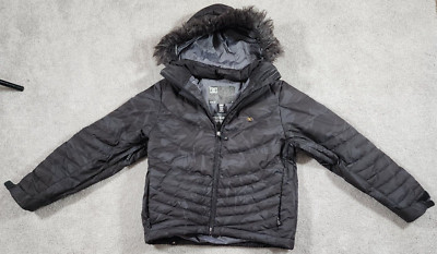 DC Men's ExoTex 5000 Series Snowboarding Jacket Down Filled Black Camo ...