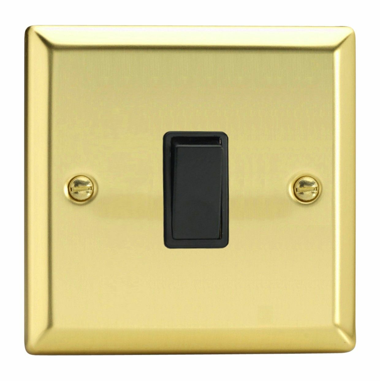 Varilight XV1B Victorian Polished Brass 1 Gang 1 or 2 Way Rocker Light ...