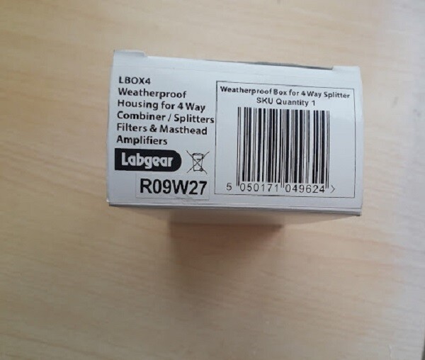400 x Labgear Weatherproof Boxes For 4 Way Splitters Joblot R09W27 for ...
