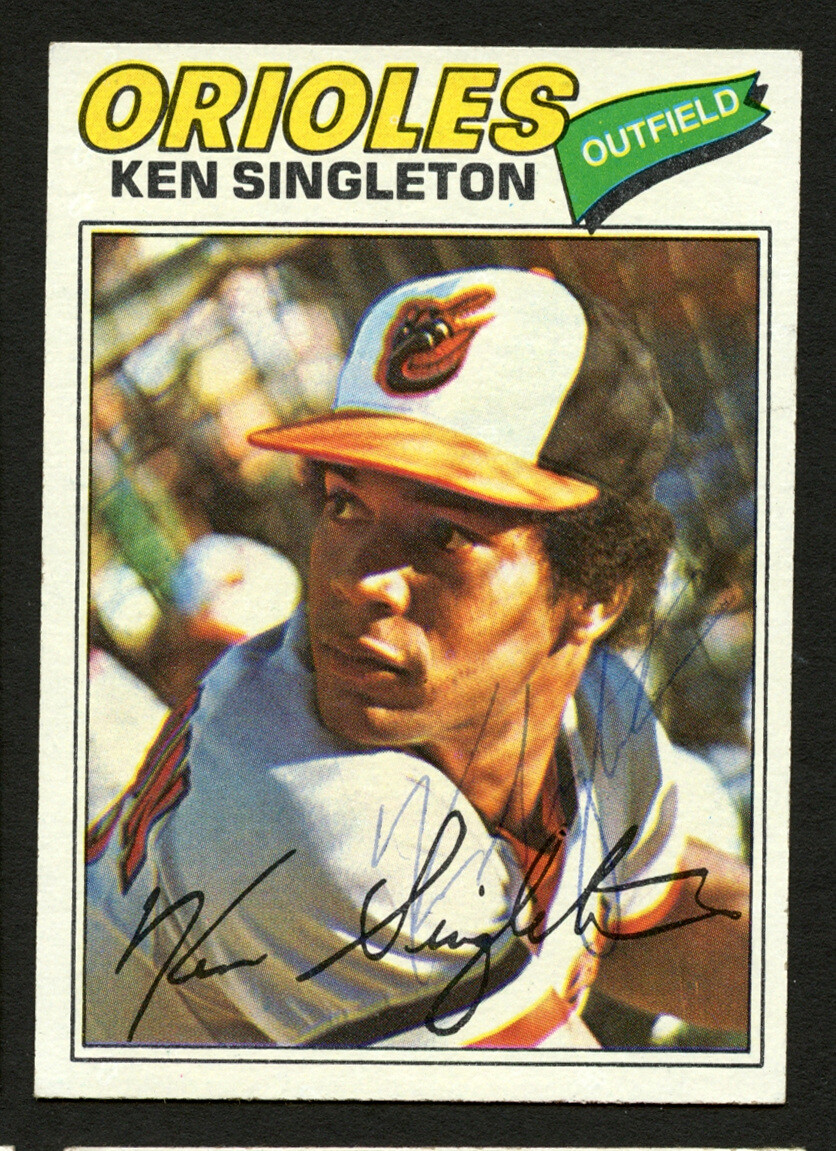 Ken Singleton #445 signed autograph auto 1977 Topps Baseball Trading ...
