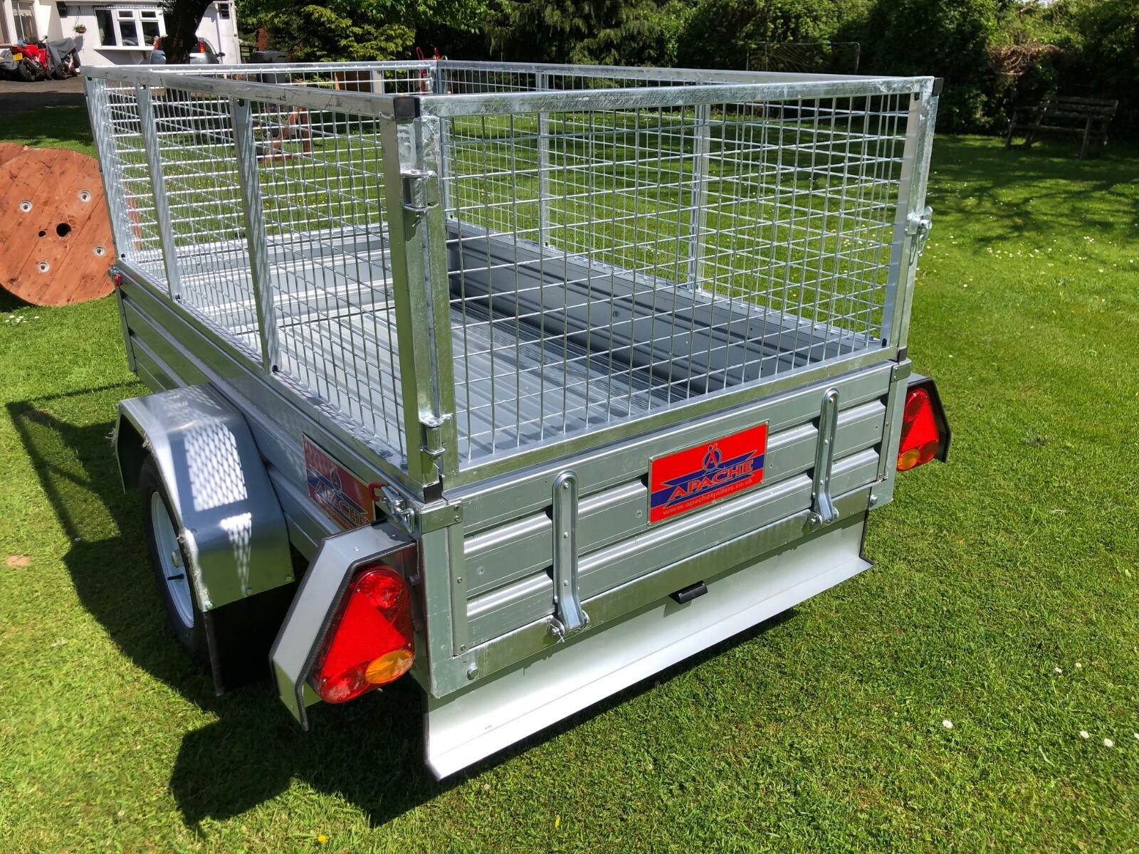 New Apache Trailer 7x4 Fully Galvanised Caged Trailer, 7x4 Heavy Duty ...