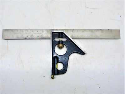Vintage Stanley No. 122, 12" Combination Square w/ Level & Scribe ...
