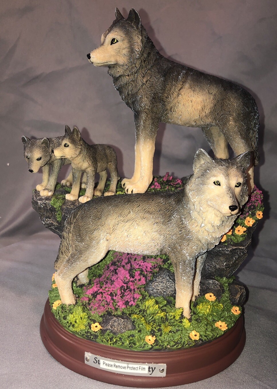 Bradford Exchange Summer Serenity Protectors Of The Pack Wolf Family ...