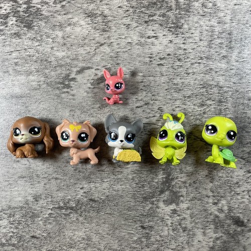 Littlest Pet Shop Figures Lot Of 6 Dogs LPS Standard & Mini Unique ...