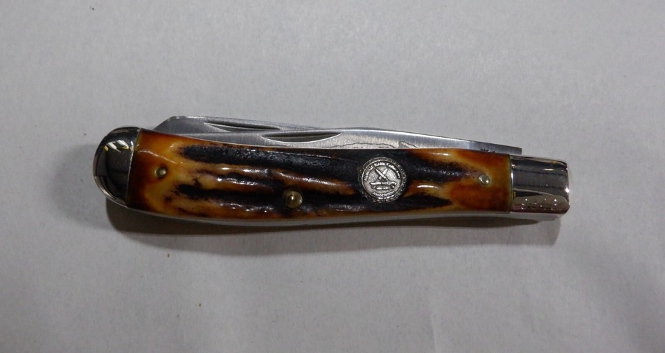 Schrade National Knife Collectors Association #9348 1982 Stag Trapper 3 ...