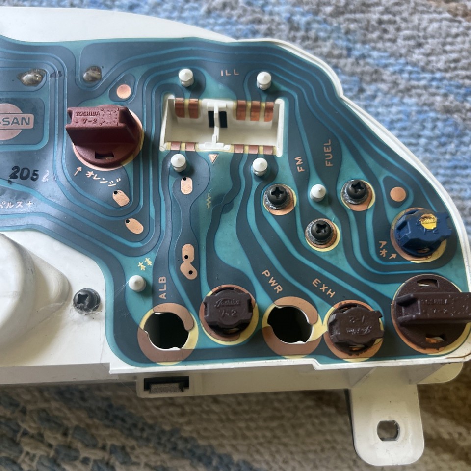 JDM Nissan 180SX S13 Silvia Type X Gauge Cluster RHD HICAS 173K OEM 89 ...