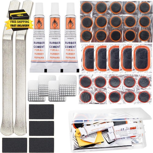 Bike Tire Repair Kit 43 Pcs, Bicycle Inner Tube Puncture Patch Kits ...