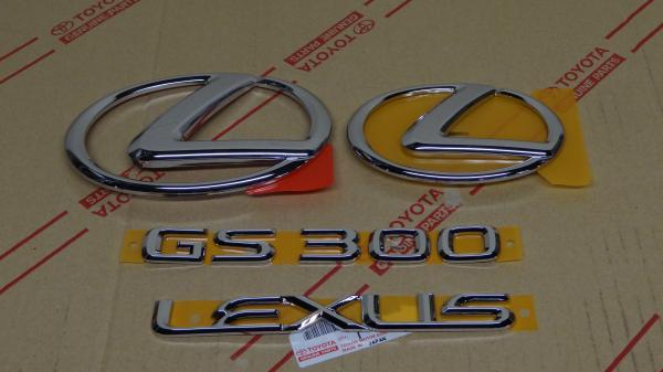 2006 *NEW*OEM LEXUS GS300 CHROME COMPLETE EMBLEM KIT 06 GS 300 | eBay