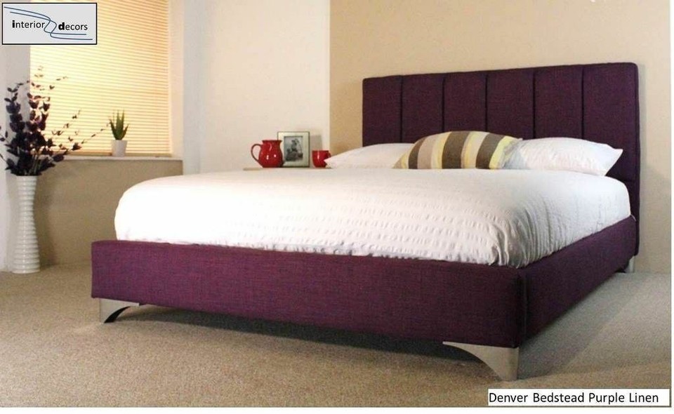 Denver Bed Frame Upholstered Linen All Colours & Sizes Hot Sale - Made ...