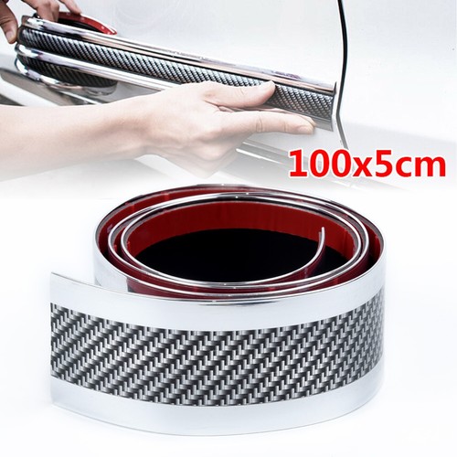Sill Anti-collision Strip Car Protector Carbon Fiber Pattern Side ...