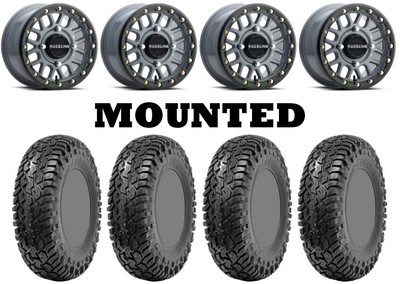 Kit 4 CST Lobo RC Tires 32x10-14 on Raceline Podium Beadlock Gray ...
