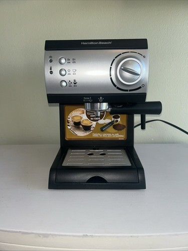 Hamilton Beach Espresso Maker Model 40715 w/ Milk Frother, Pods or ...