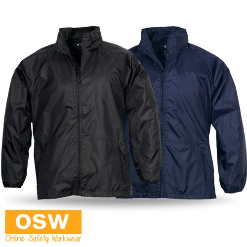 Biz Collection Unisex Spinnaker Lightweight Spray Jacket Narrow Rib ...