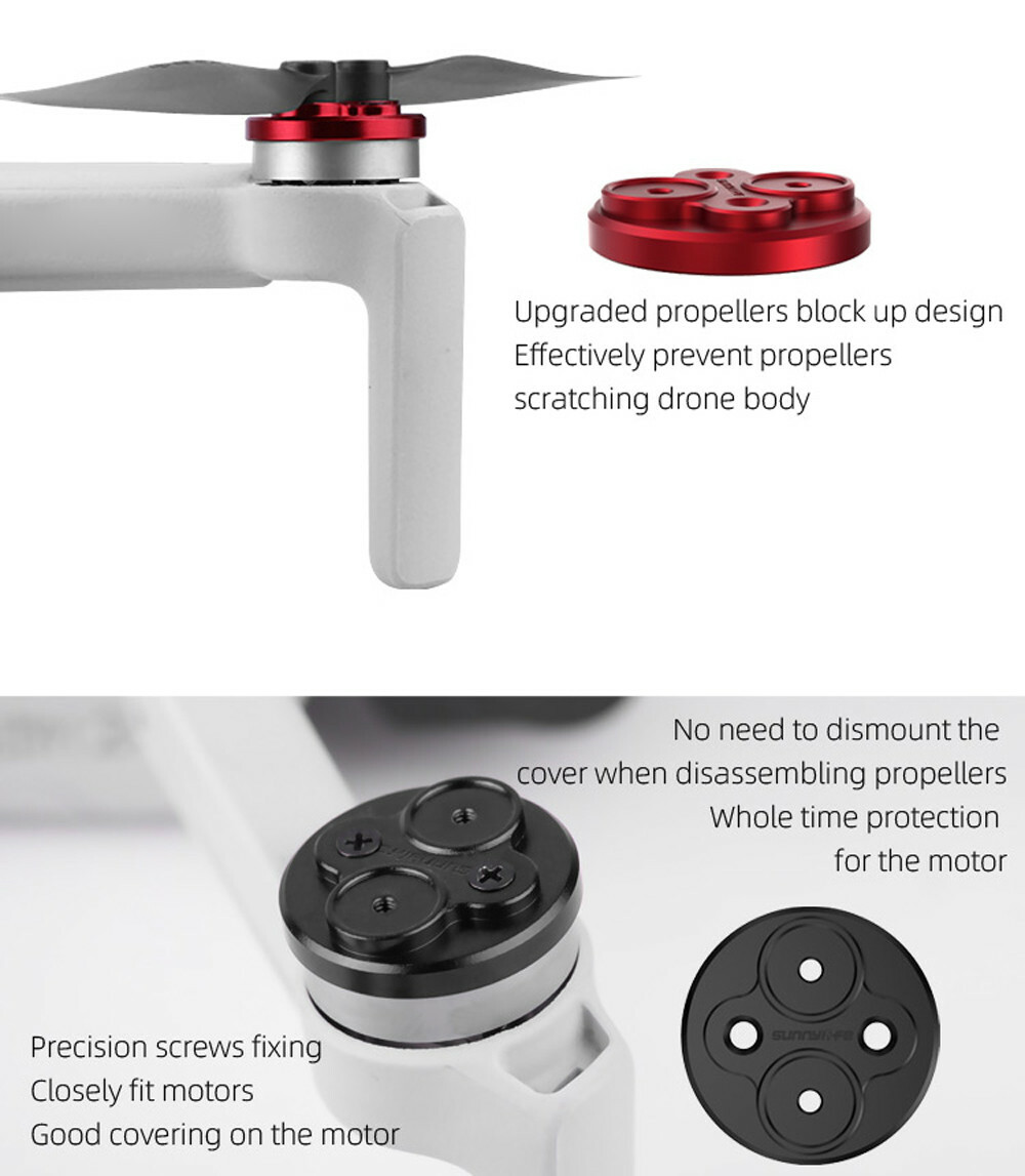 4pcs Upgraded Metal Motor Covers Prevent propellers Scratch For DJI ...