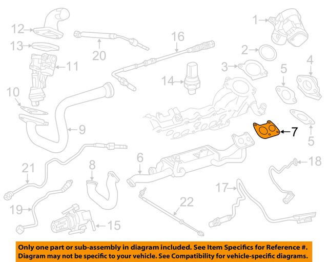 MERCEDES OEM 11-13 E350 3.5L-V6 Emission-Cooler Gasket 6421420580 | eBay