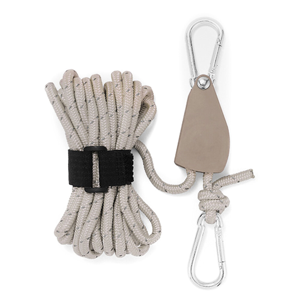 AU Hiking Tent Awning Wind Rope Adjustable Paracord Cord Pulley ...