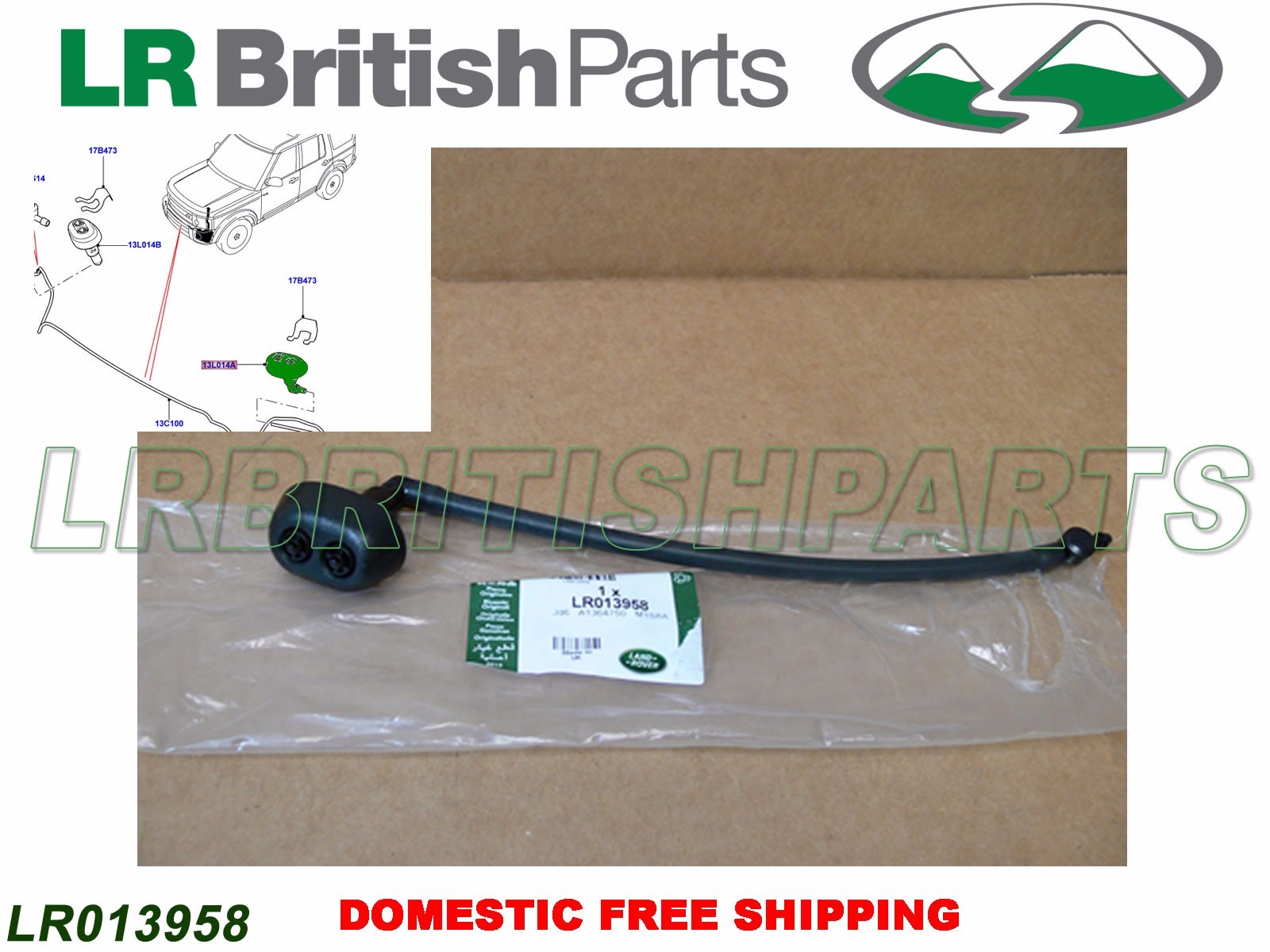 GENUINE LAND ROVER HEADLAMP WASHER JET LR4 10-14 LH LR013958 NEW | eBay
