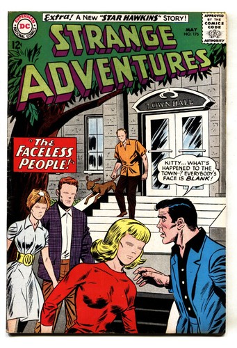 Strange Adventures #176--COMIC BOOK-Faceless people --1965-- DC Silver ...