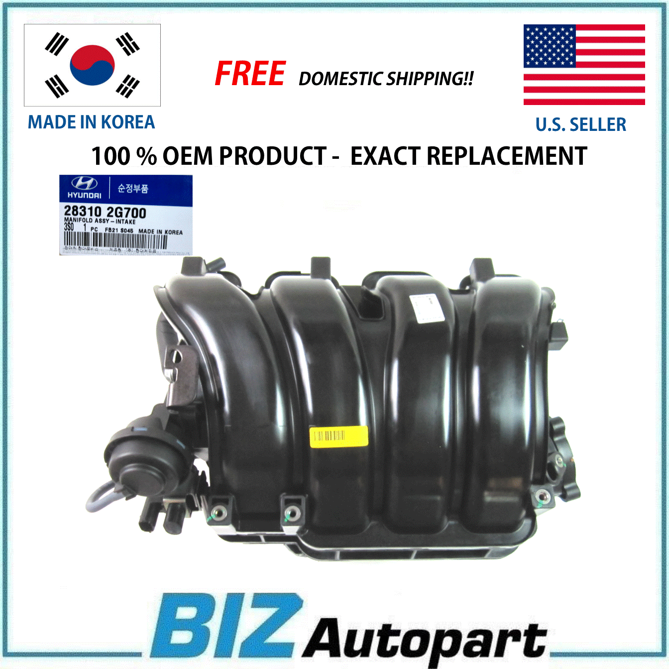 GENUINE ! INTAKE MANIFOLD for 11-16 HYUNDAI 2.4L OE# 28310-2G700 | eBay