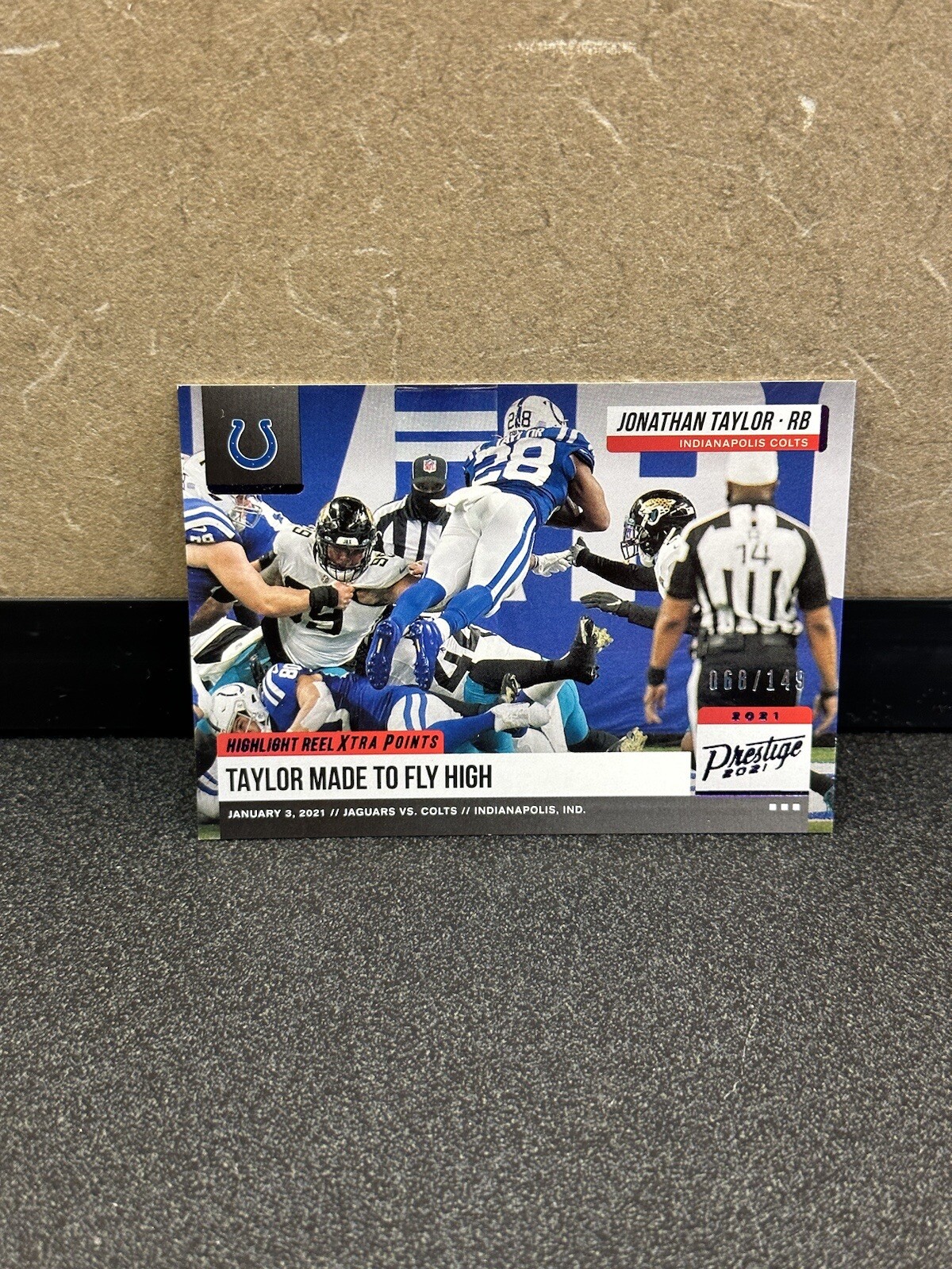 2021 Prestige Jonathan Taylor Highlight Reel SP Xtra Points /199 #HR-JT ...