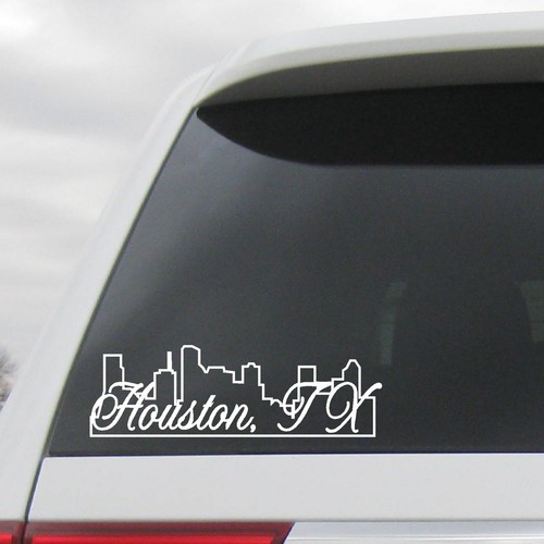 HOUSTON TEXAS SKYLINE DECAL H-TOWN HOUSTONIAN TEXANS CITY STICKER | eBay
