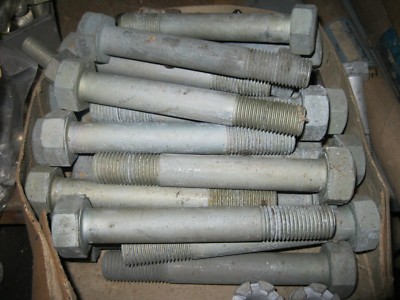 2 - 3/4 BSF x 5 1/4" long Hex Head HT Bolts, Vintage British TWL Grade ...