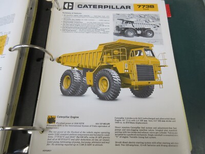 Caterpillar 773B Truck 6 Page Brochure | eBay