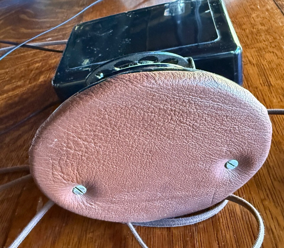 Western Electric 202 Antique Telephone w E1 spit cup handset ringer ...