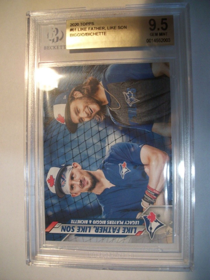 BO BICHETTE/BIGGIO 2020 Topps Update Like Father Like Son #6 BGS GEM ...