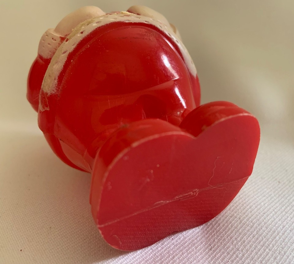 Vintage/Retro Red Hard Plastic Santa Claus Standing Christmas Figurine ...