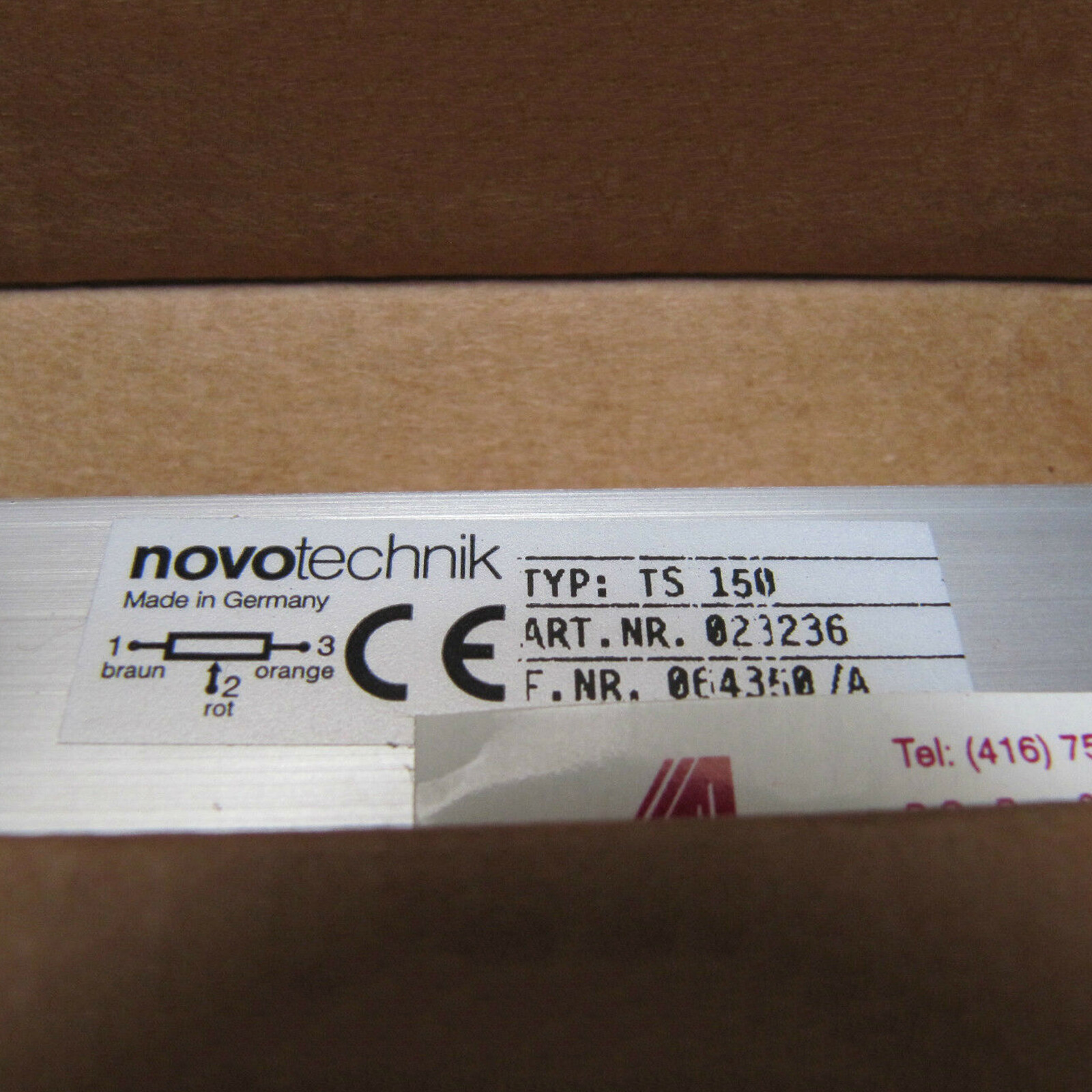 New In Box Novotechnik TS-150 Linear Transducer 023236 TS150 1 Year ...