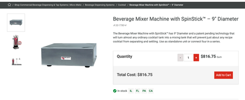 Micro Matic Beverage Mixer Machine w/SpinStick- 9" Diameter | eBay