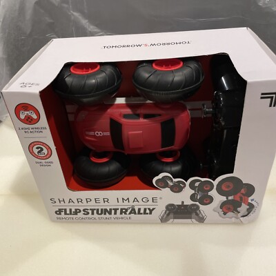 Sharper Image Remote Control Flip Stunt Rally Vehicle Dual-Sided Design ...