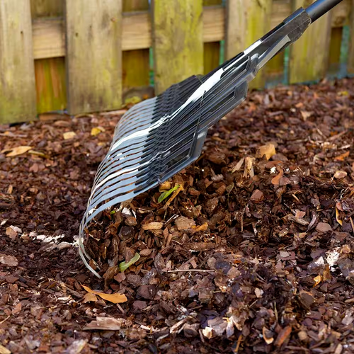 Razor-Back 20-Tine Multi-Purpose Lawn Rake Landscape Rocks Leaves ...