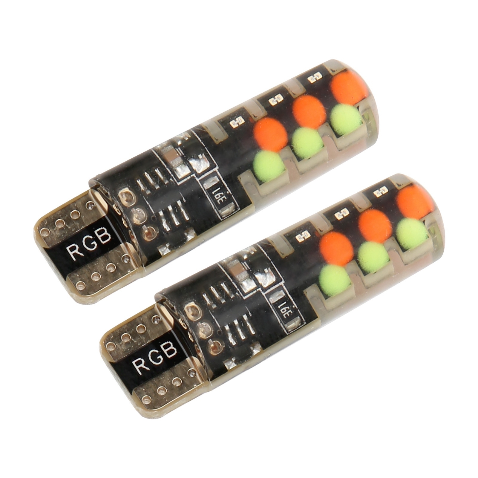 2PCS Car Indicator Bulb Colorful Remote Controll Light With Blasting ...