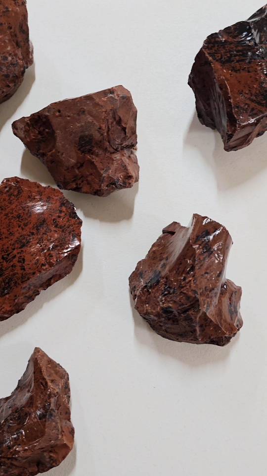 JUMBO Mahogany Obsidian Stones Big Chunk Rock Raw Piece Crystal Healing ...