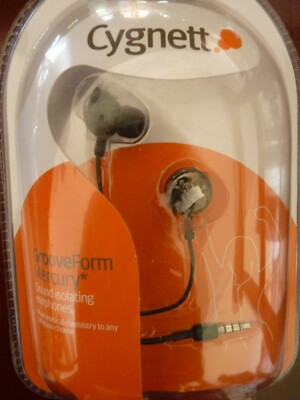 CYGNETT - GROOVE FORM MERCURY - SOUND ISOLATING EARPHONES | eBay Australia